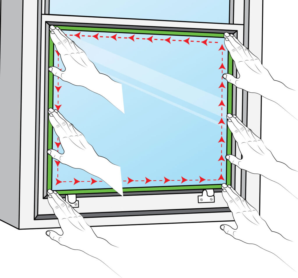 How to install our low cost DIY secondary glazing without tools